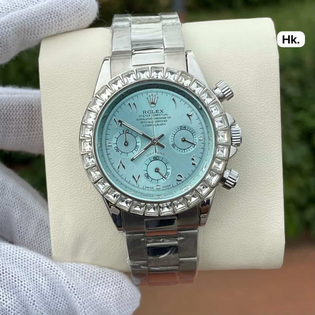 Rolex Daytona Blue Rainbow Gem-Set Watch