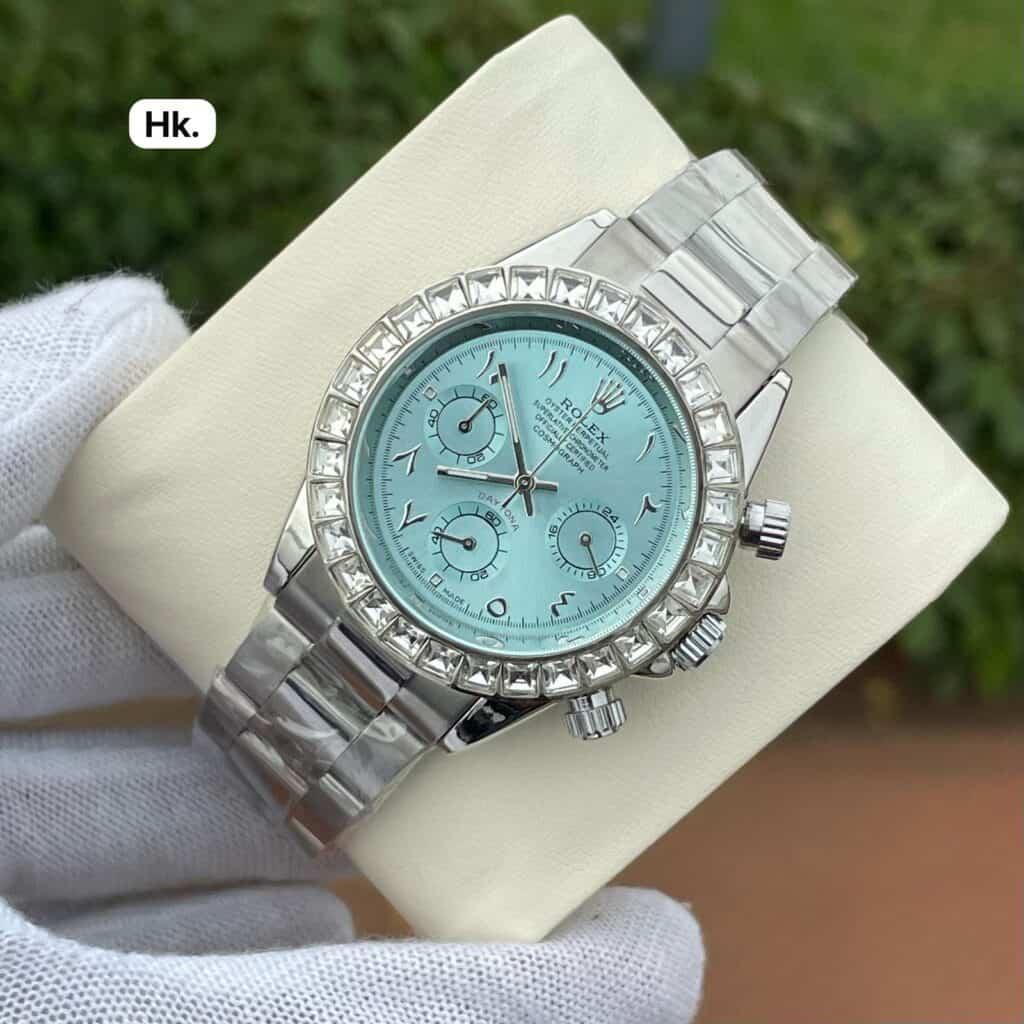 Rolex Daytona Blue Rainbow Gem-Set Watch