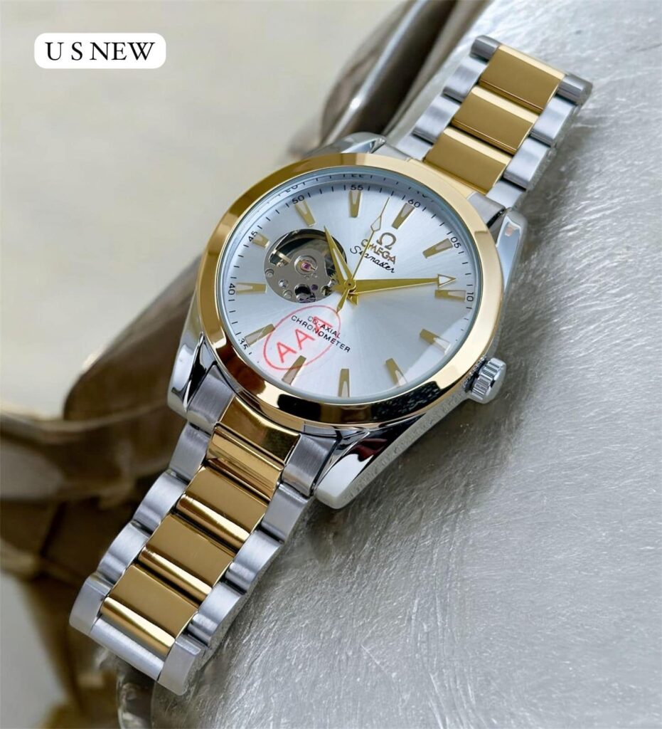 Omega Automatic Half Skeleton Watch