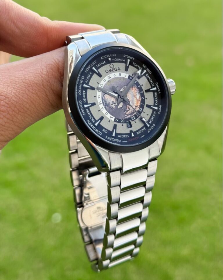 Omega Seamaster World Map Black Dial