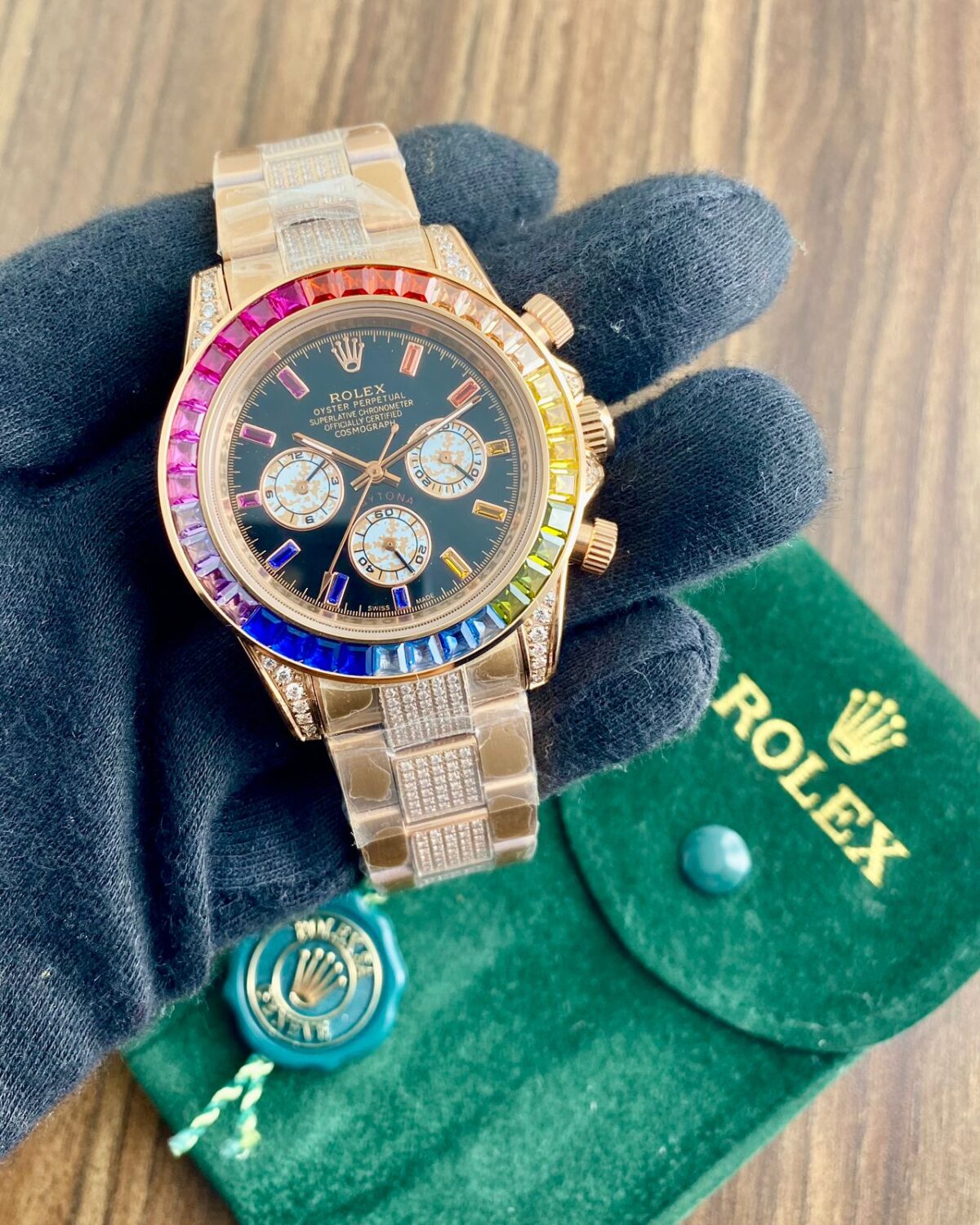 Rolex Daytona Rainbow Diamond Semi ETA