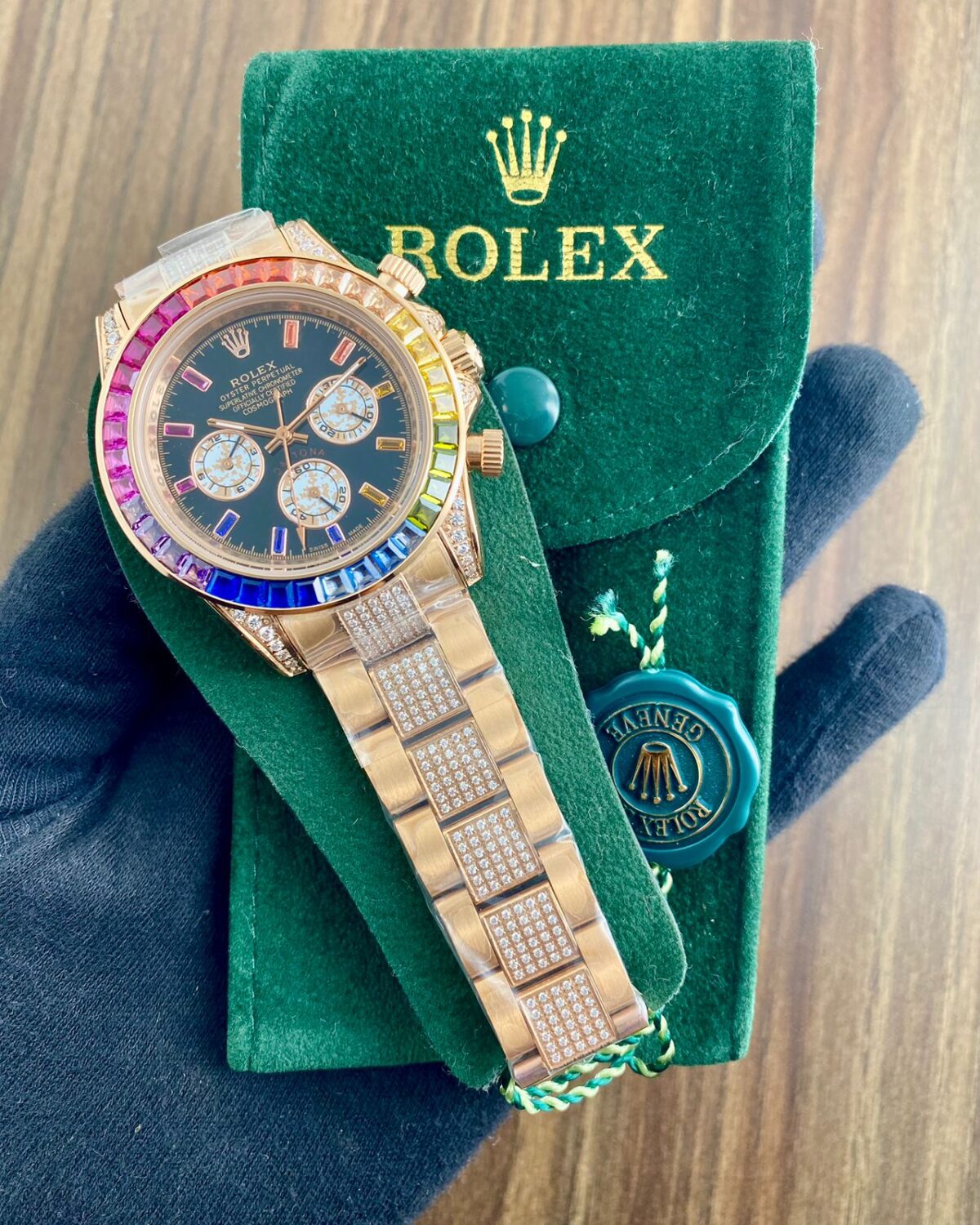 Rolex Daytona Rainbow Diamond Semi ETA
