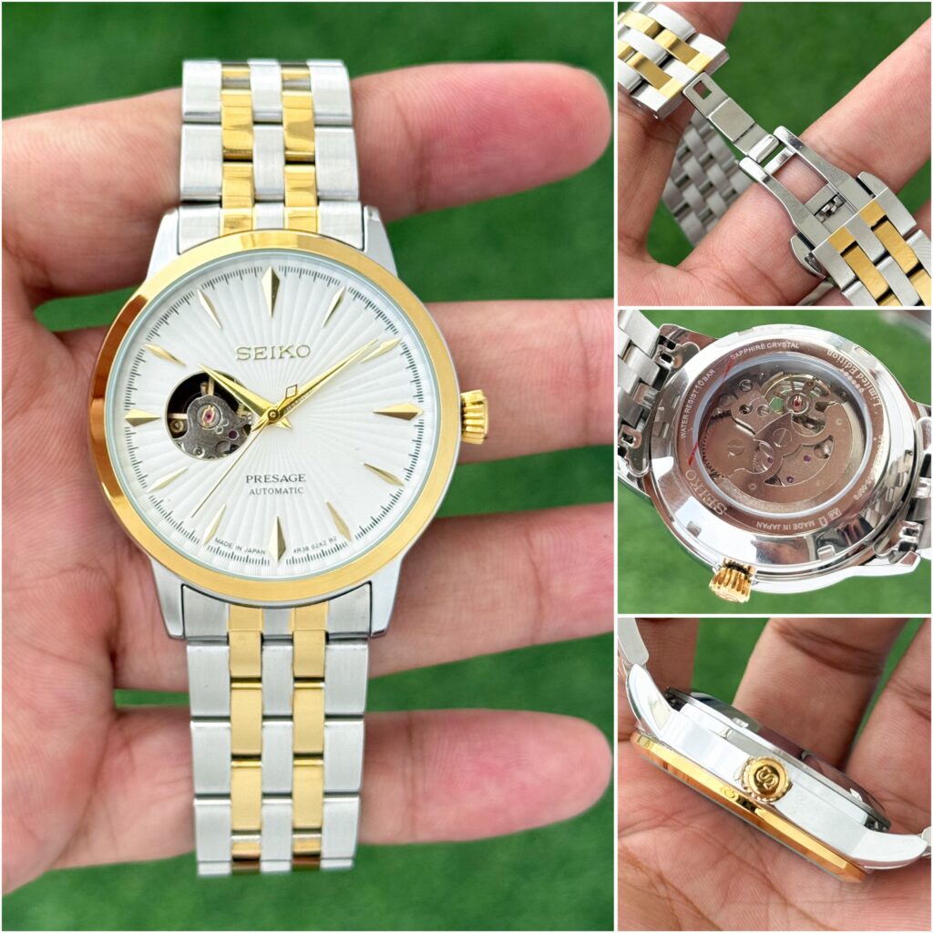 Seiko Presage Open Heart Two-Tone Watch