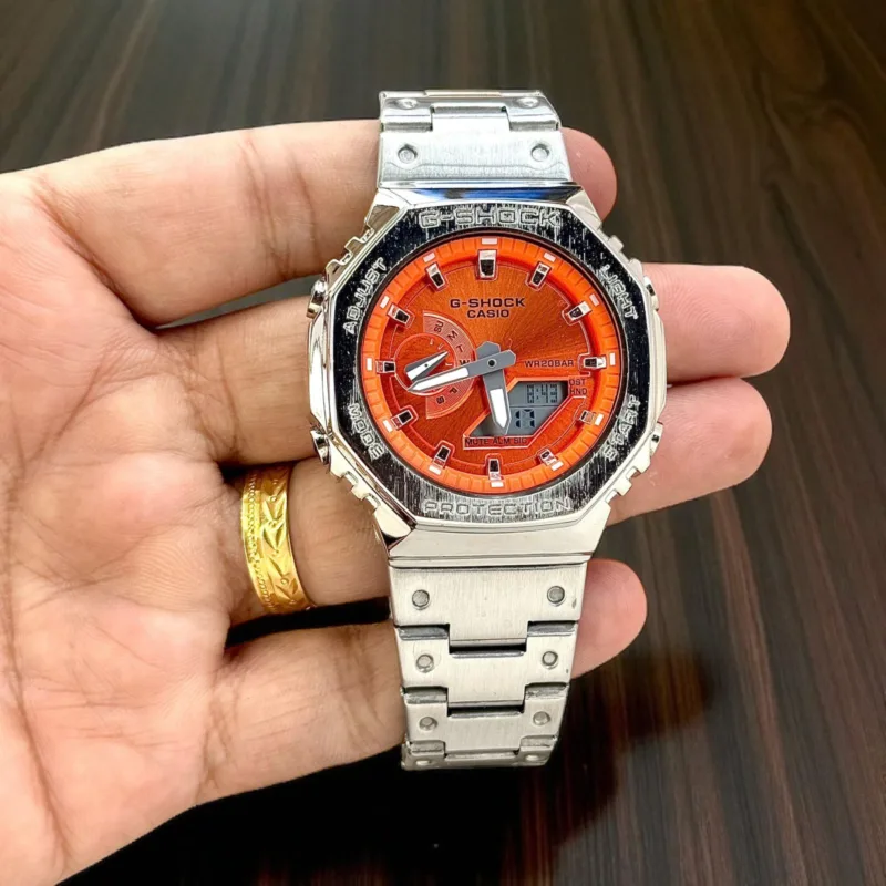 Casio G-Shock Octagonal Stainless Steel Watch