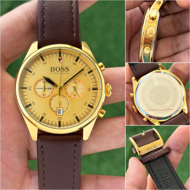 Hugo Boss Classic Gold Dial Chronograph