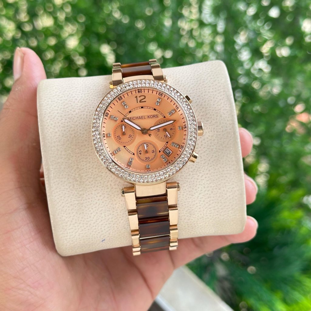 Michael Kors Parker Tortoise & Rose Gold 39mm