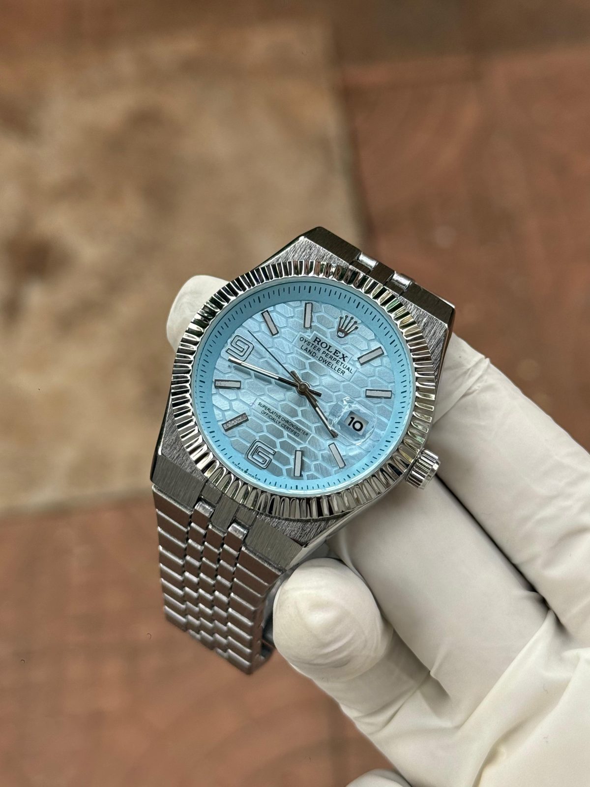 Rolex Land Dweller Tiffany Dial Quartz